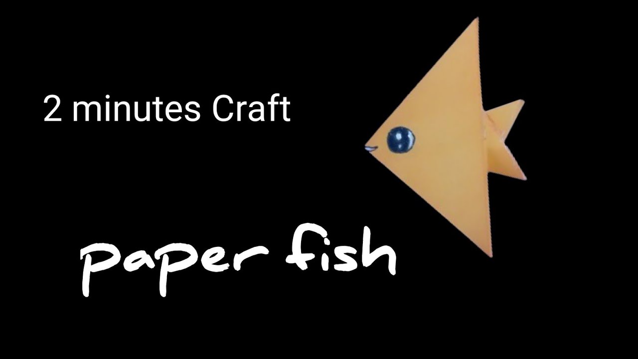 how to make paper fish/easy craft ideas/easy art and craft/diy ...