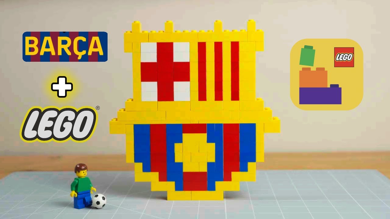 Construye el Escudo del Barça con LEGO: ¡Guía Paso a Paso! - YouTube
