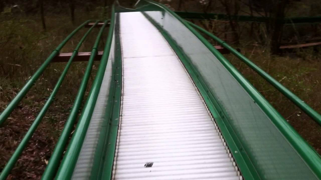 Crazy Japanese Slide roller coaster in public park in Nikko Japan ...
