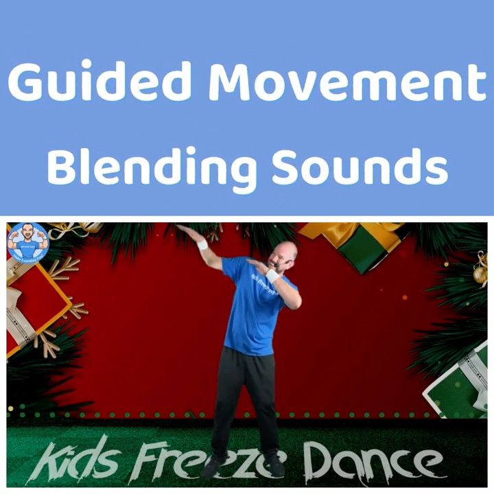 Christmas themed freeze dance brain break to practice blending sounds ...