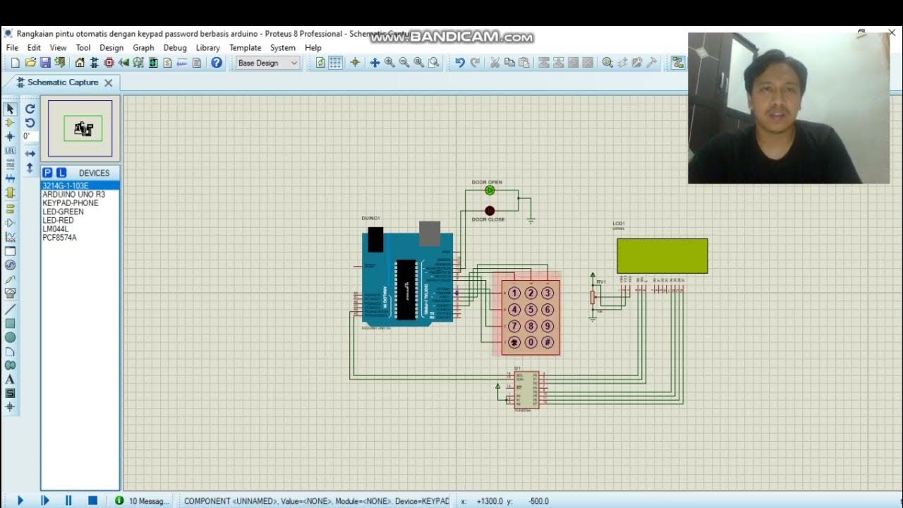 PINTU OTOMATIS DENGAN PROTEUS - YouTube