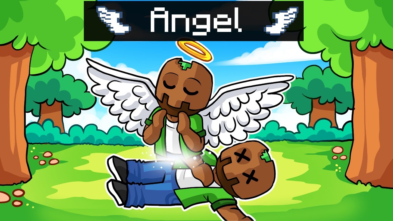 MINECRAFT pero NOS CONVERTIMOS EN ANGELES AL MORIR! 💀😇 - YouTube