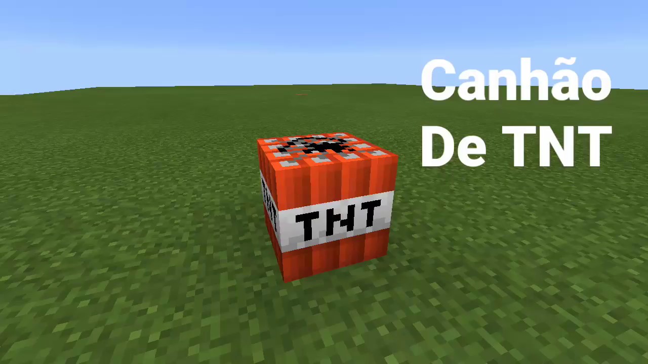 Como fazer um canhão de TNT no Minecraft pe - YouTube