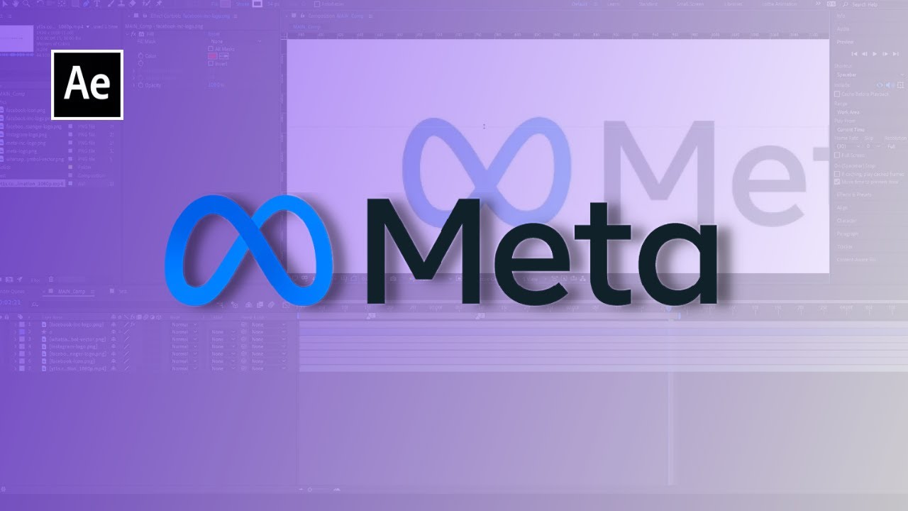 Meta Logo Animation : After Effects Tutorial by sheikh sohel - YouTube