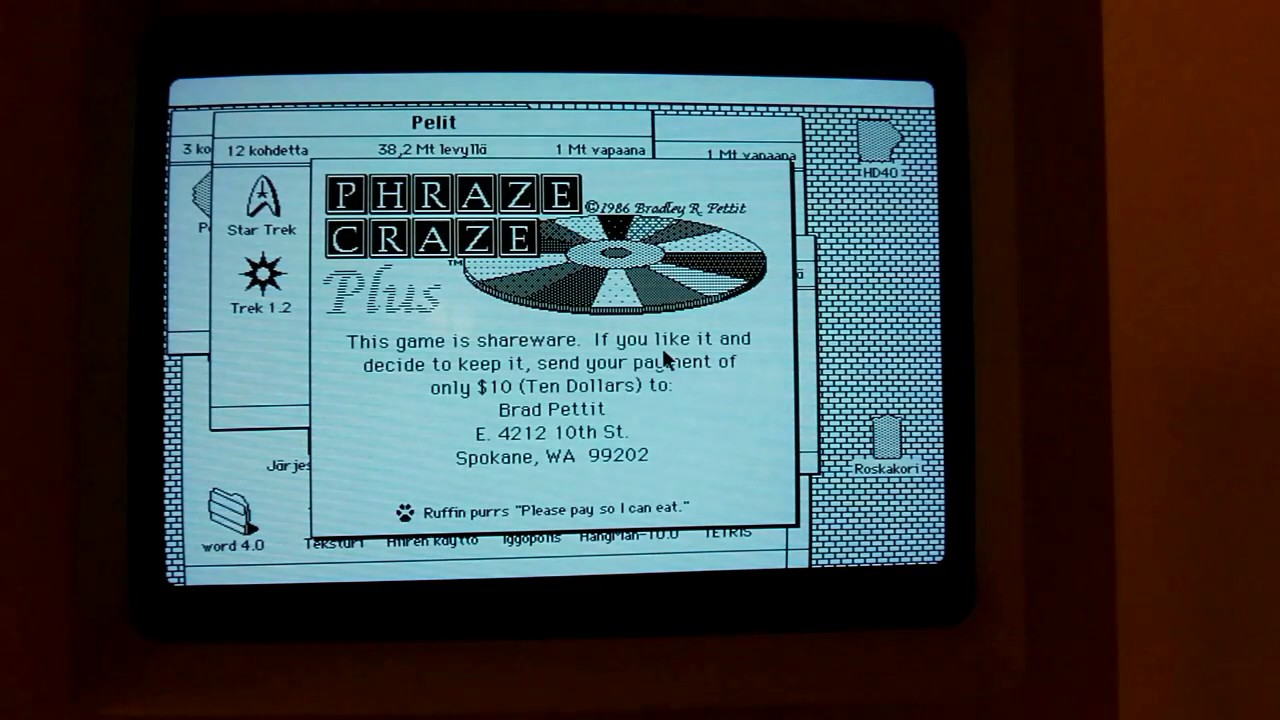 PHRAZE CRAZE PLUS (1986, Macintosh) - YouTube