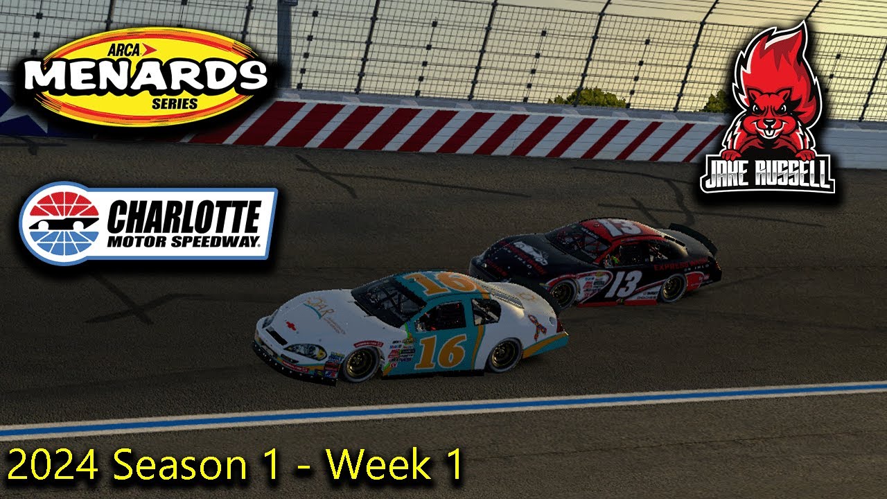 iRacing – ARCA Menards Series – 2024 Season 1 Week 1 at Charlotte Motor ...