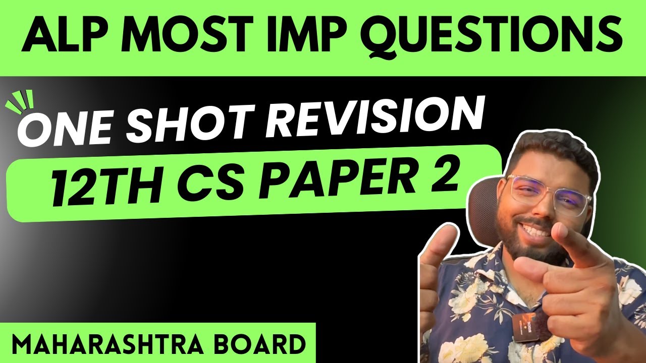 3. ALP most IMP questions - One Shot Revision For All Chapters ...