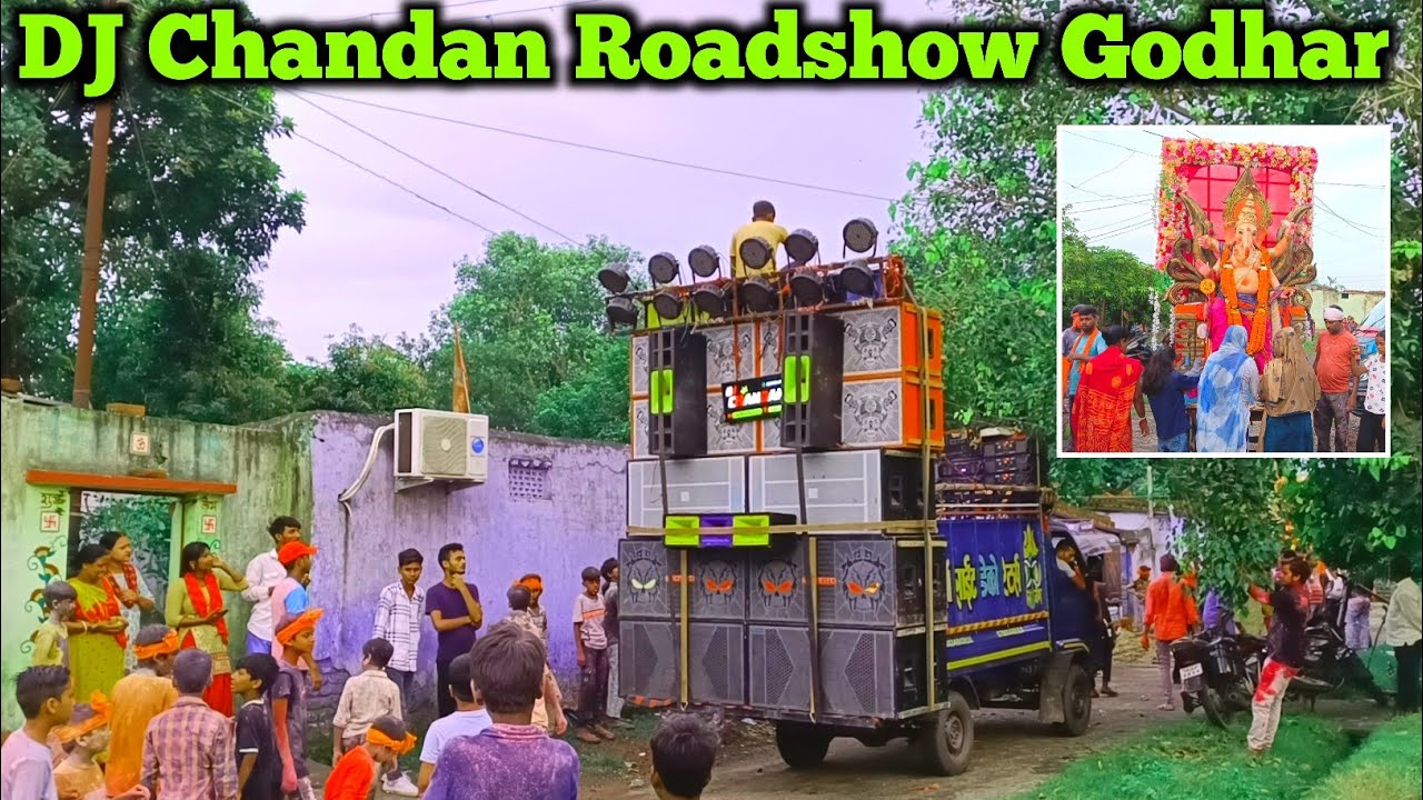 Dj Chandan Roadshow Ganpati Visarjan At Godhar ||Ganesh official 1k ...