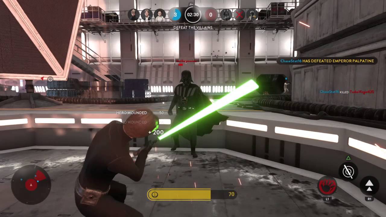 STAR WARS Battlefront jedi fight - YouTube
