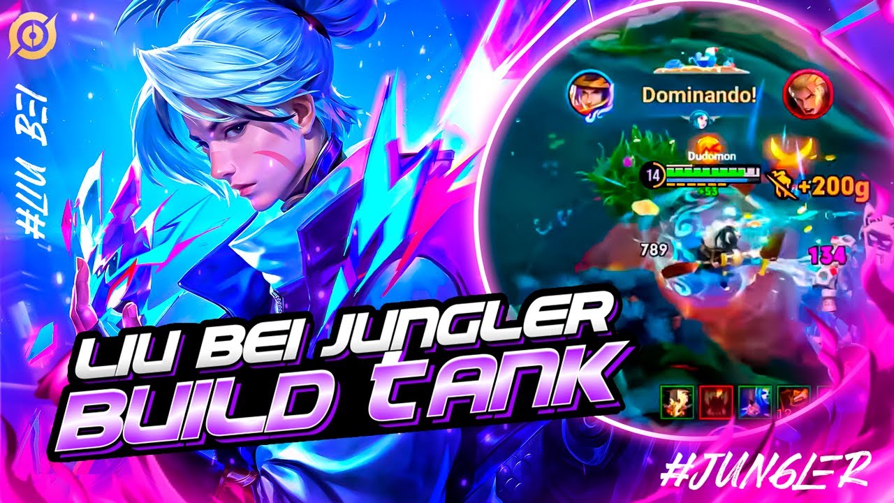 LIU BEI com BUILD TANK na JUNGLE │HONOR OF KINGS - YouTube
