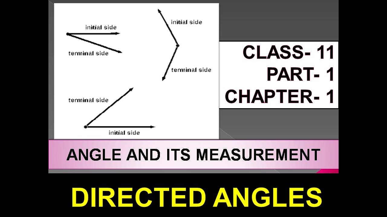 DIRECTED ANGLES (STD- 11: PART- 1 CHAPTER- 1: ANGLE AND ITS MEASUREMENT ...