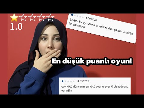 Play Store’daki EN DÜŞÜK PUANLI Oyunu Oynadım! 😱