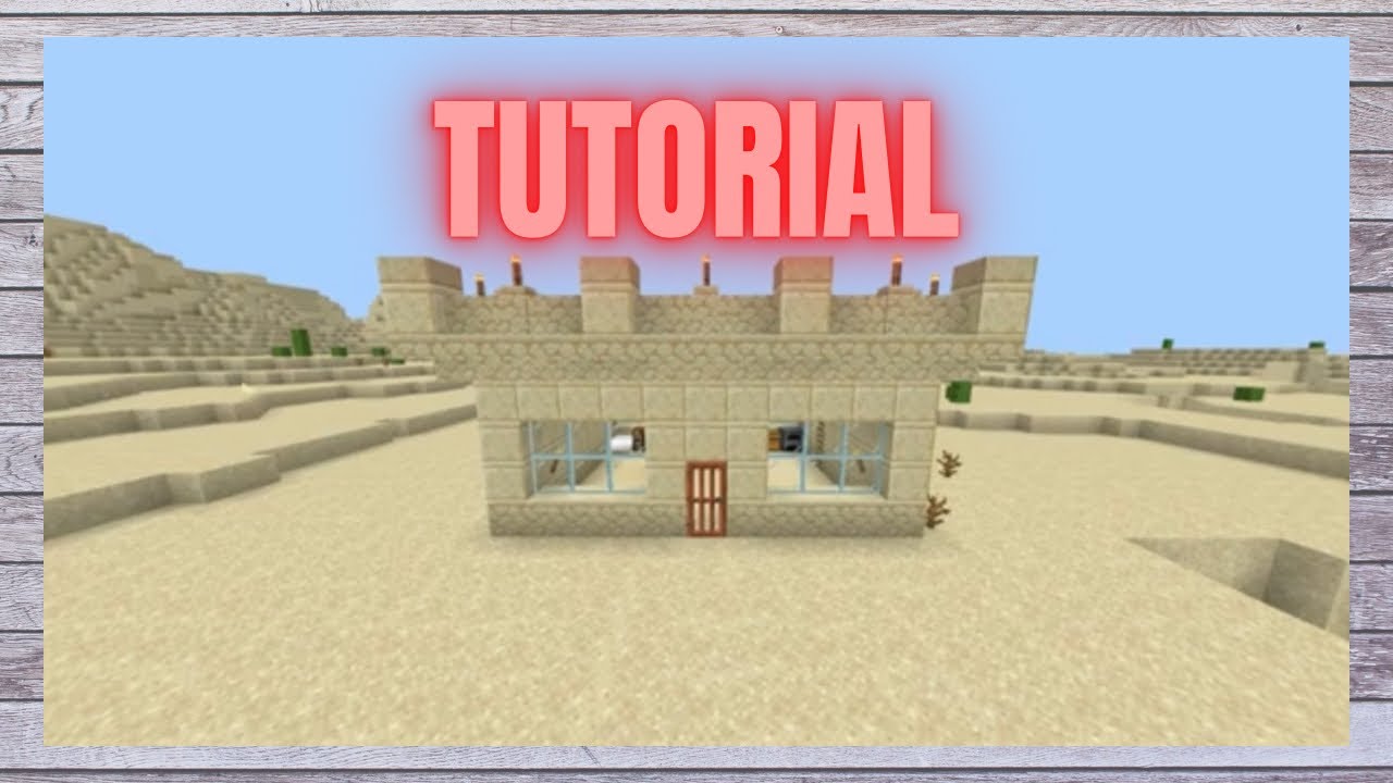 Minecraft Tutorial: How To Make A Desert Survival House! (With Interior ...