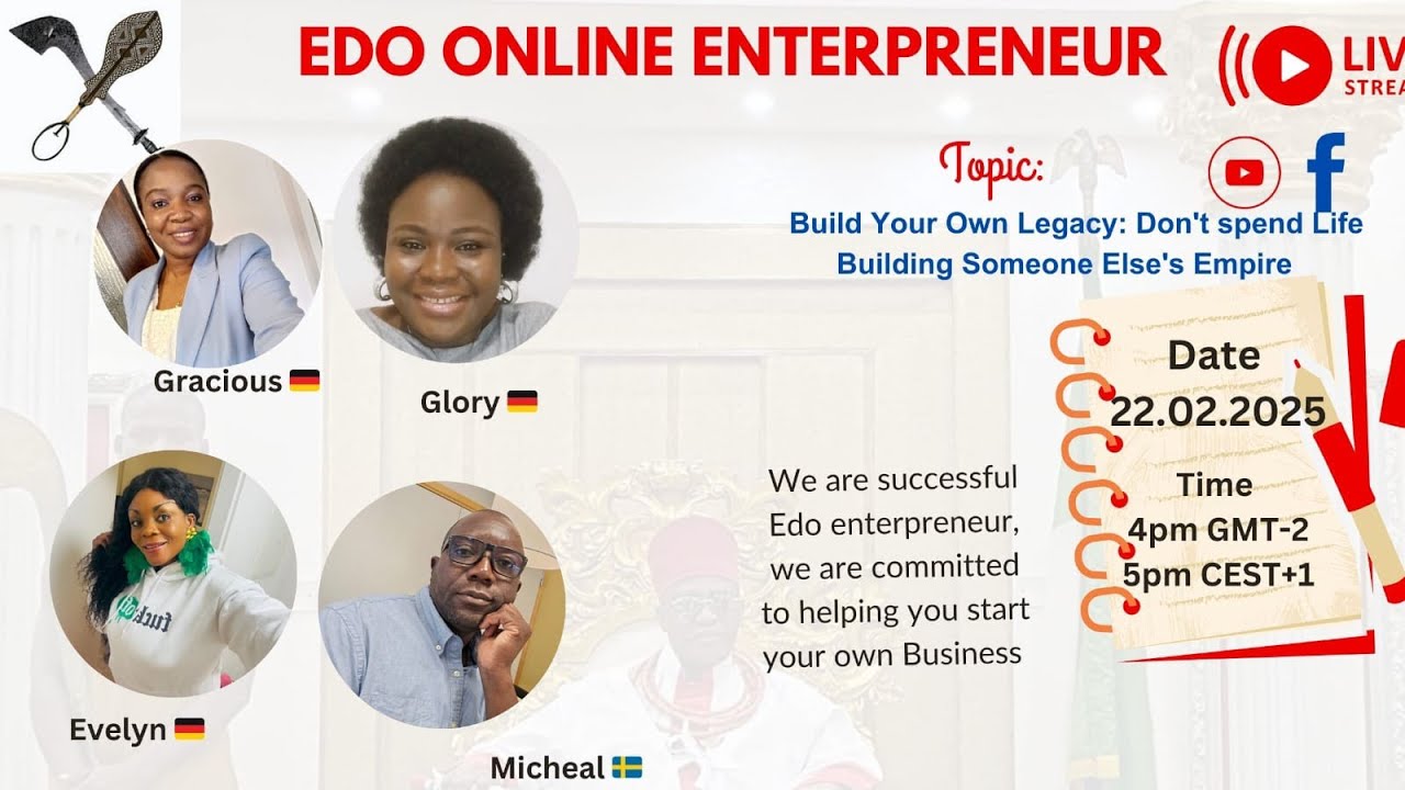 Build your own legacy and not another person´s legacy, - YouTube