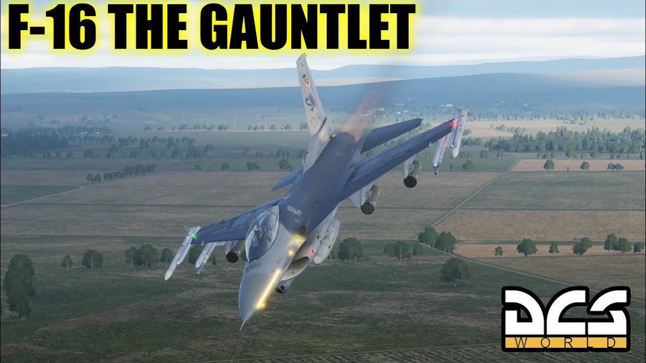 F-16 The Gauntlet Mission in DCS world - YouTube