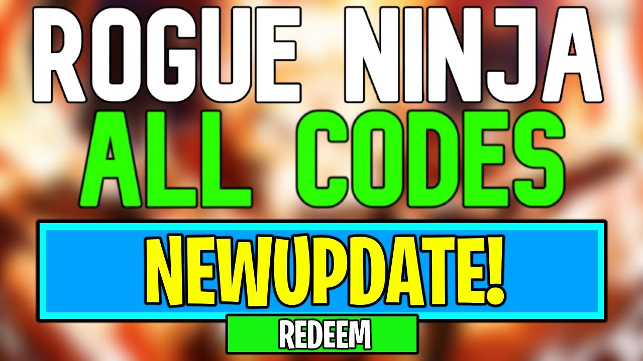 New Rogue Ninja Codes | Roblox Rogue Ninja Codes (May 2024) - YouTube