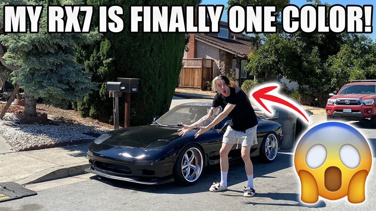 $60 PAINT JOB ON MY RX7 FD COMPLETE! - YouTube