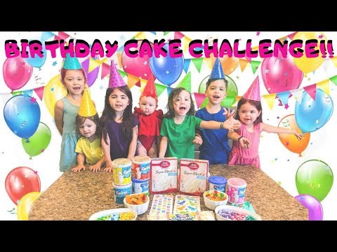 Birthday Cake Challenge!! | Boys VS Girls | Baking Challenge - YouTube