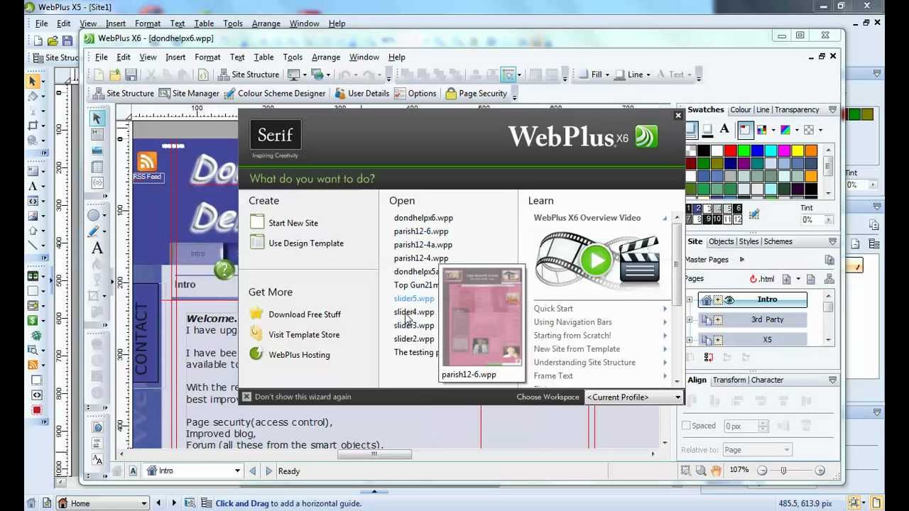 Webplus X6 Intro - YouTube