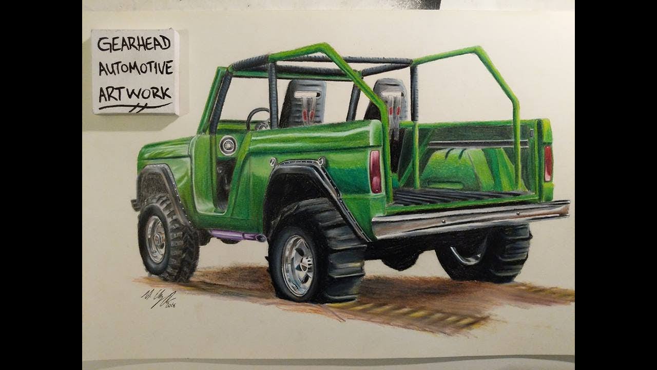 Early Ford Bronco Drawings