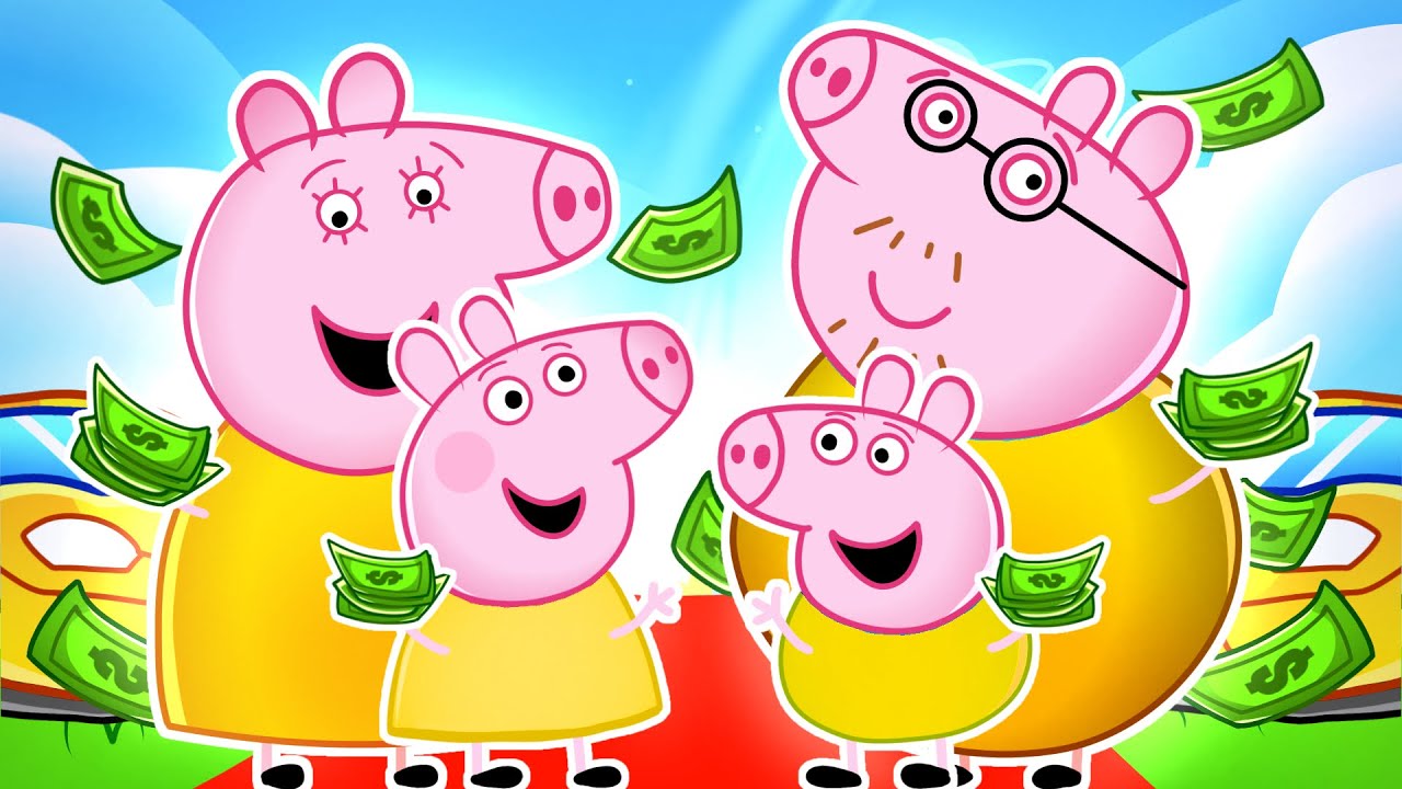 Peppa & Daddy Pig Start their OWN RICH Family in Roblox!!💰👑 - YouTube