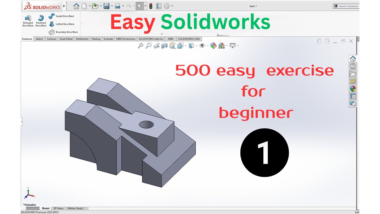 Solidworks tutorial 2025 Basics for Beginners to expert Practice-1 ...