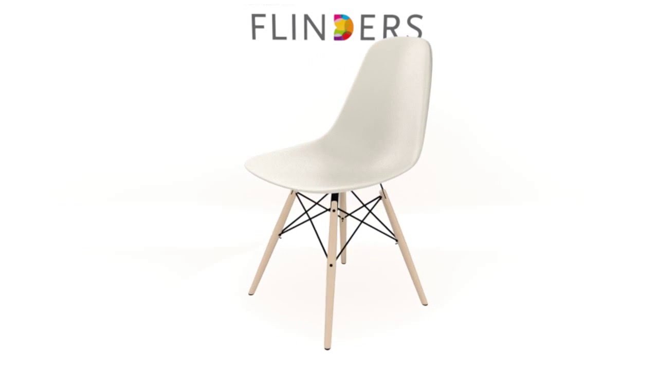 Vitra Eames DSW stoel - 360 graden video – Flinders Design - YouTube