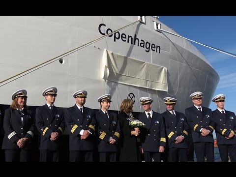 4K | Naming Ceremony new Scandlines Ferry COPENHAGEN at Fayard Shipyard ...