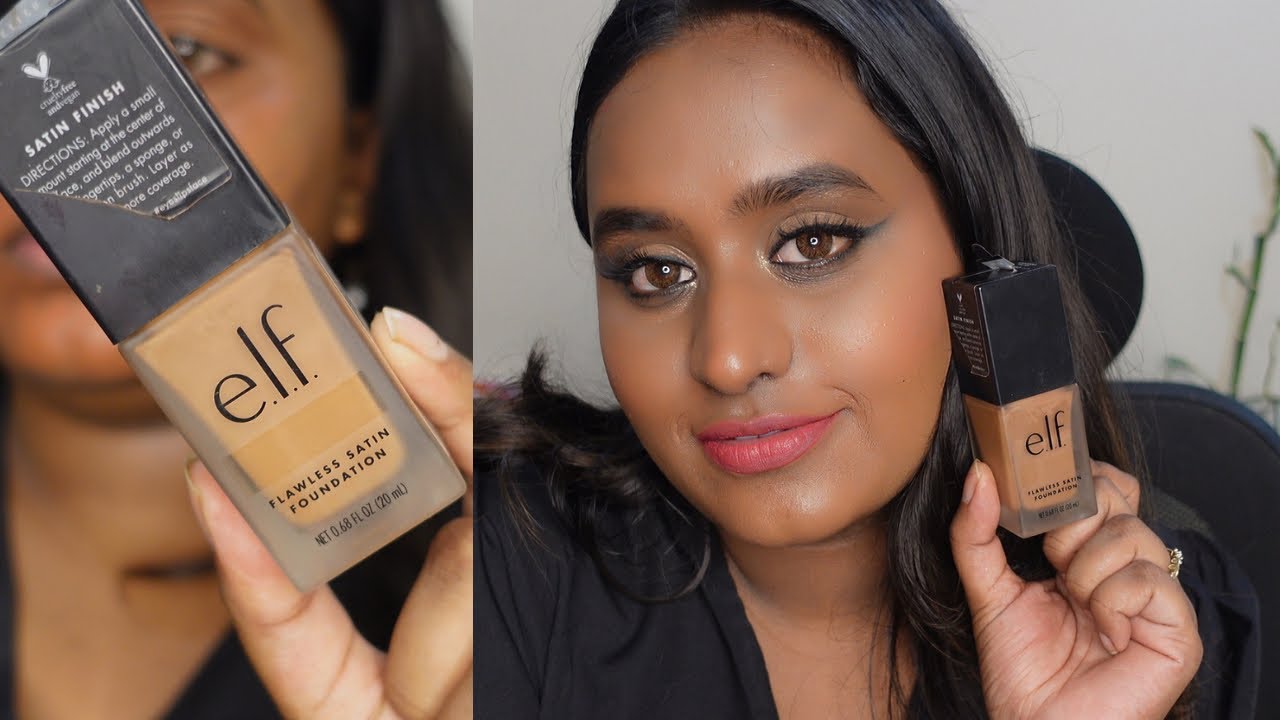ELF FOUNDATION 450 CARAMEL for dark skin - YouTube