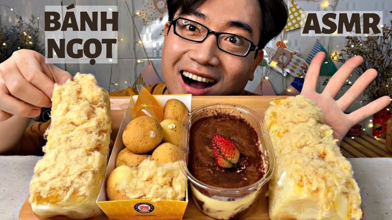 ASMR Bánh Mì Phô Mai, Bánh Mì Bơ Trứng, Bánh Su Kem Singapore Và Bánh ...