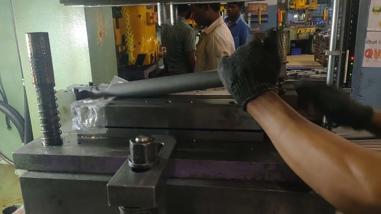 Tube Embossing using ID insert die _ Prees Tool. - YouTube