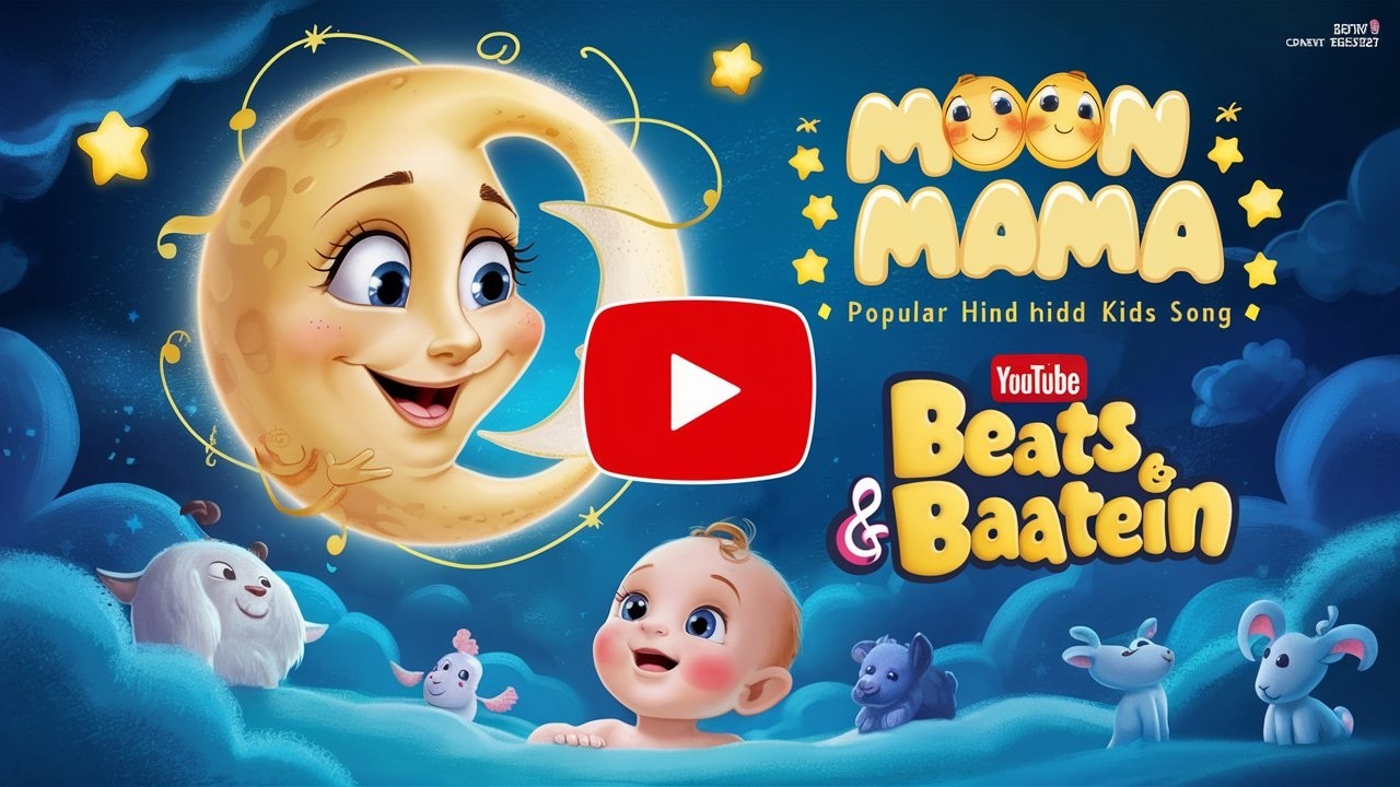 Chanda Mama Dur K | Popular Hindi Kids Lullaby | Magical Moon Mama | Hindi Children’s Beats ...
