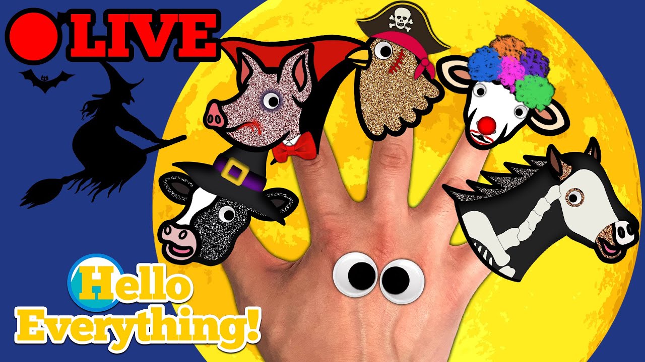 🔴 Hello Everything! 👀 Live Stream | Finger Family Nursery Rhymes ...