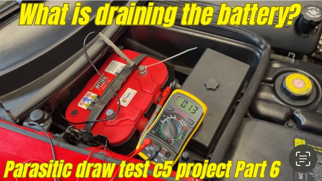 Parasitic battery drain test for most cars - shown on a 98 Corvette, C5 ...