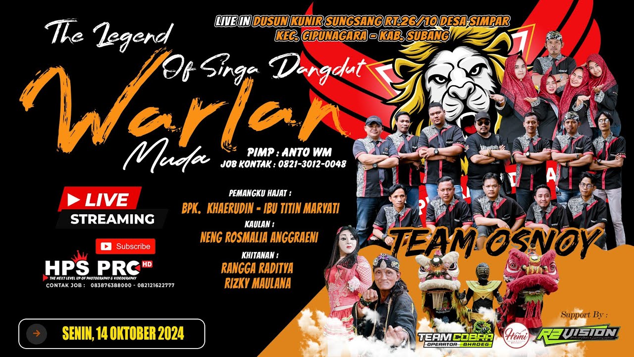 🔴LIVE NGARAK THE LEGEND OF WARLAN MUDA | SENIN,14 OKTOBER 2024 | KUNIR ...