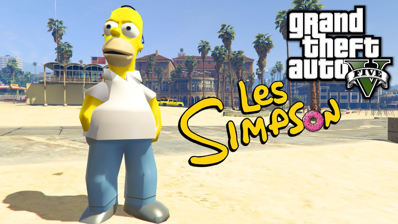 HOMER SIMPSON SUR GTA 5 ! - YouTube