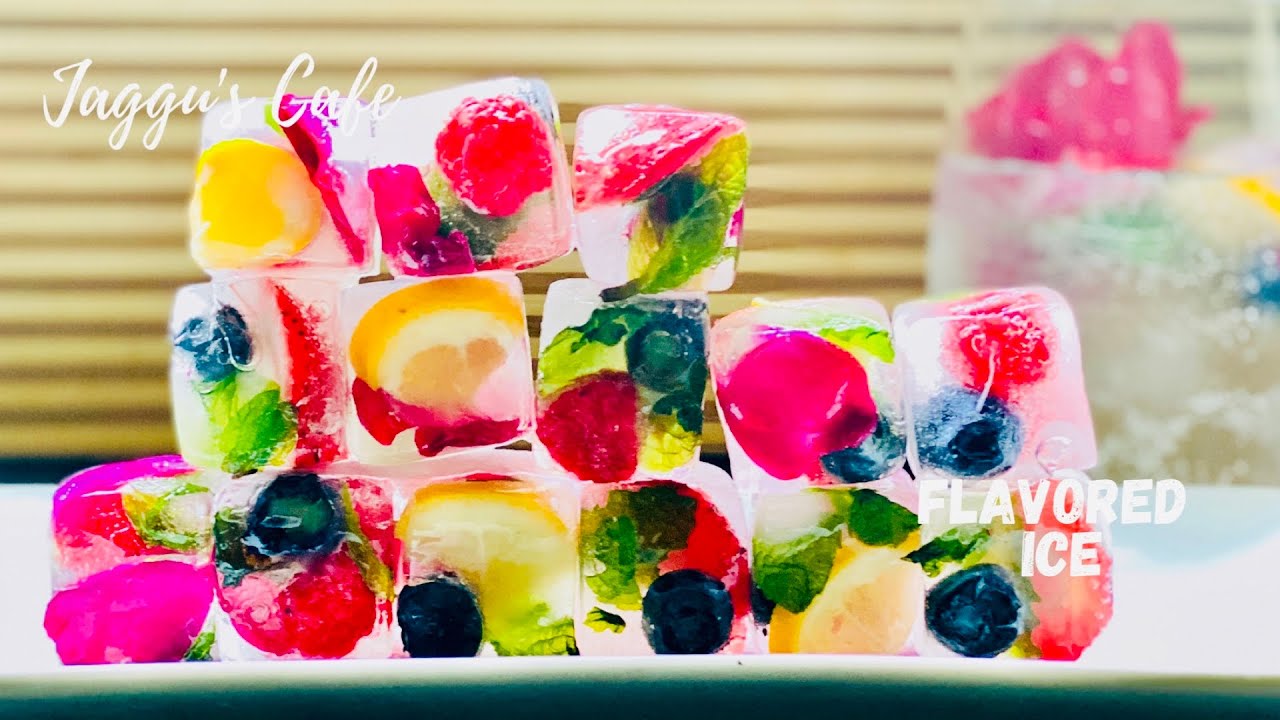 Flavored Ice | Fruit infused Ice for Juice and Mocktails | Ice Decor ...