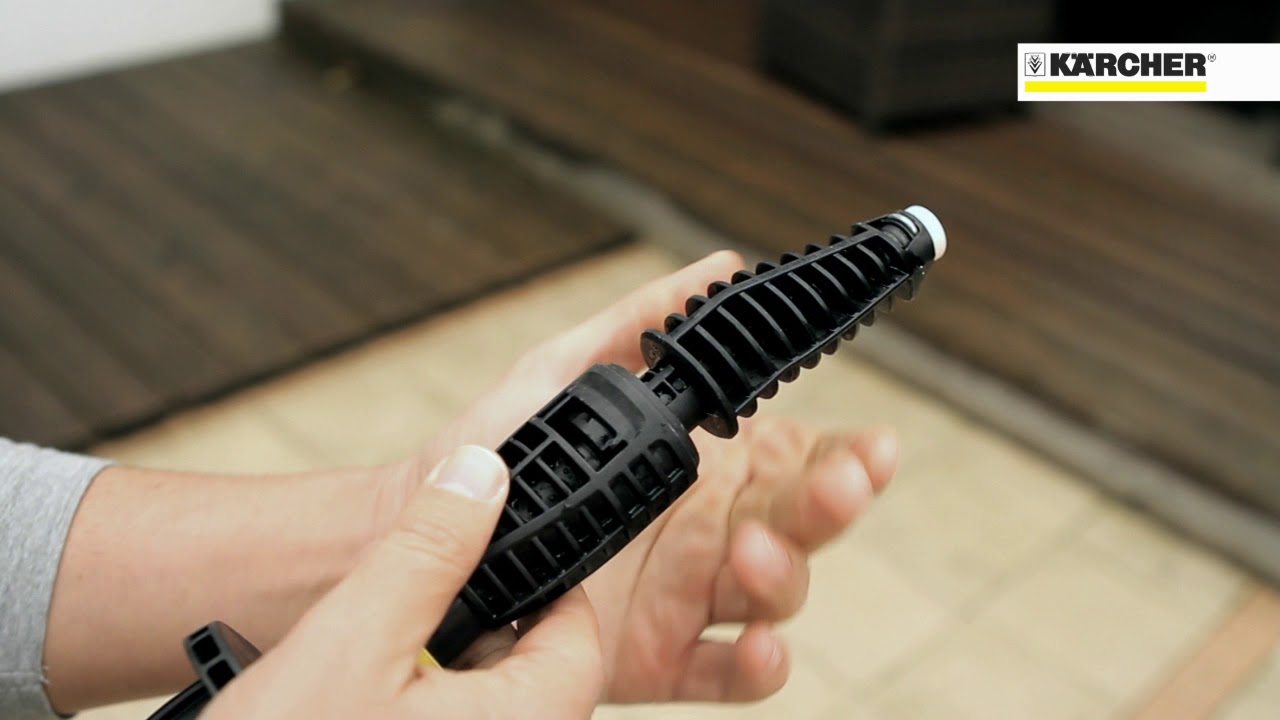 How to clean your house with the Karcher Telescopic Jet Pipe - YouTube