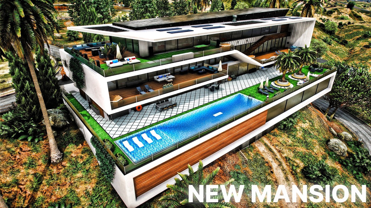 Millionaire's Vinewood Hills Mansion 4 in GTA 5| Let's Go to Work| GTA ...