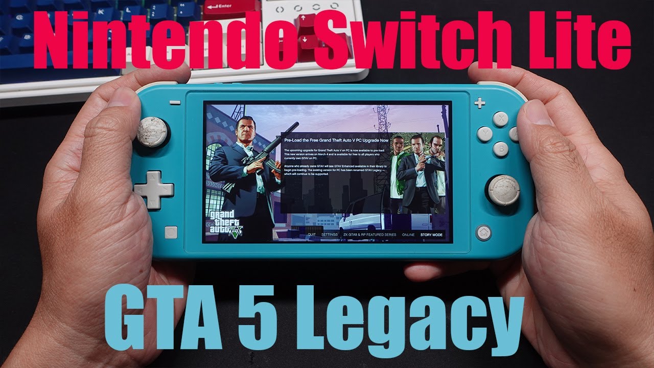 GTA 5 on Nintendo Switch Lite - YouTube