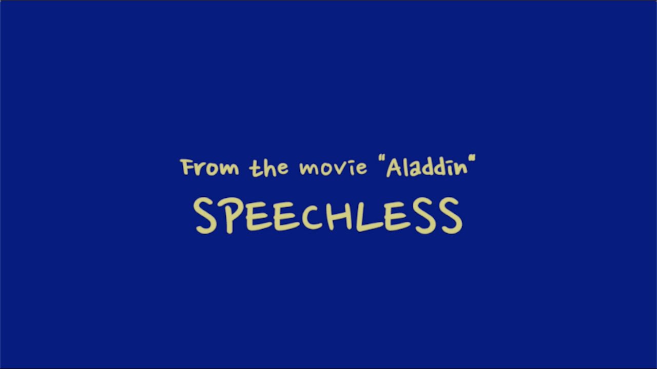 [Lower key/-2] Speechless (From movie "Aladdin") Piano Instrumental ...