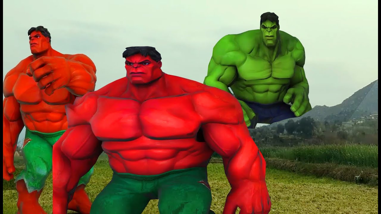 Red Hulk vs Green Hulk Transformation in Real Life||| Hulk Action Scene ...