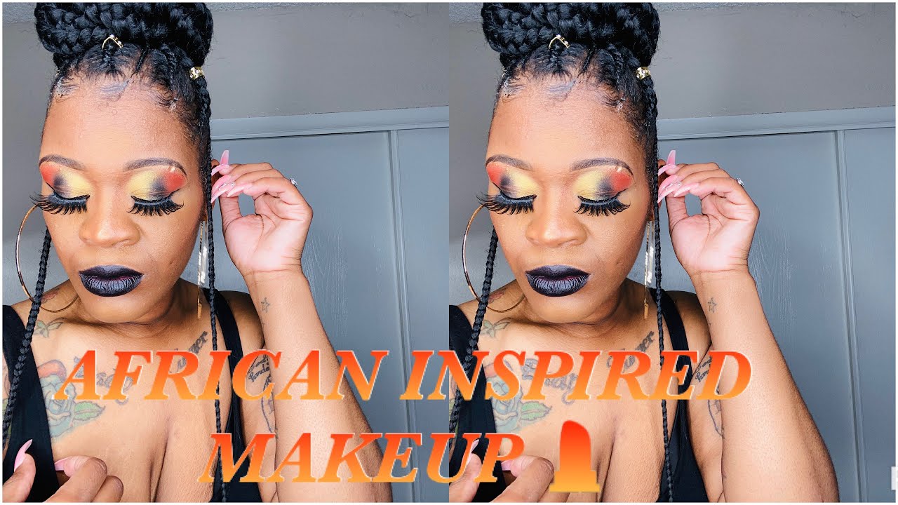 African inspired makeup 💄|BLACK HISTORY MONTH| - YouTube