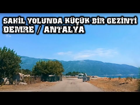 🚗 Antalya Demre Sahil Yolunda Araba ile Huzurlu Bir Gezinti 🚗🌅 | Akdeniz'in Sessiz Güzelliği
