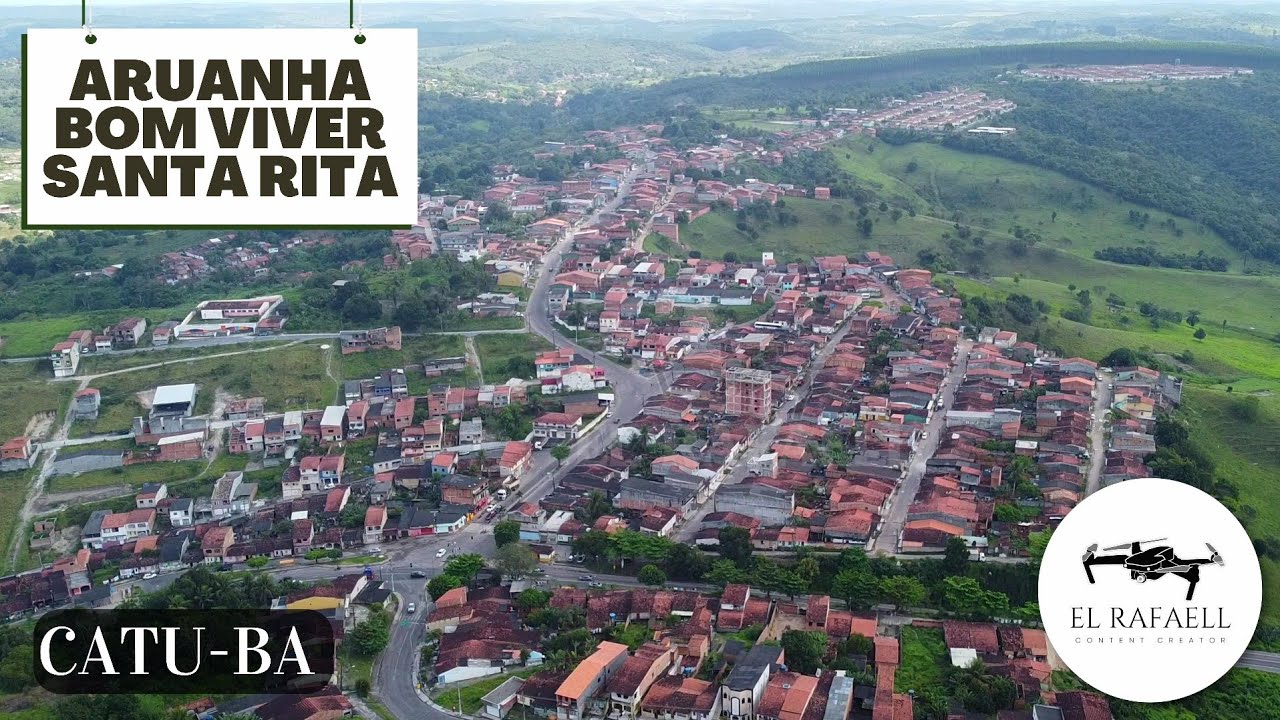 Panorâmico com Drone nos bairros Aruanha, Bom Biver, Santa Rita e ...