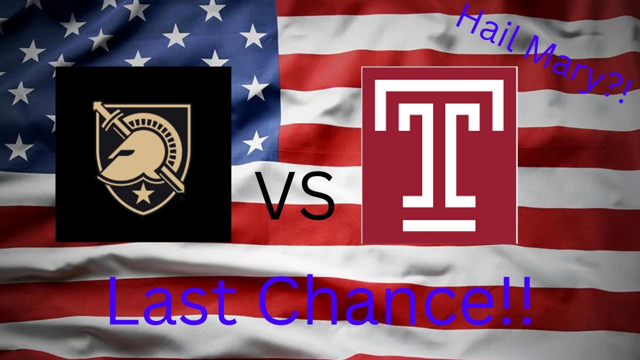 Greatest Finish Ever!!! - Army vs Temple; Army Rebuild - College ...