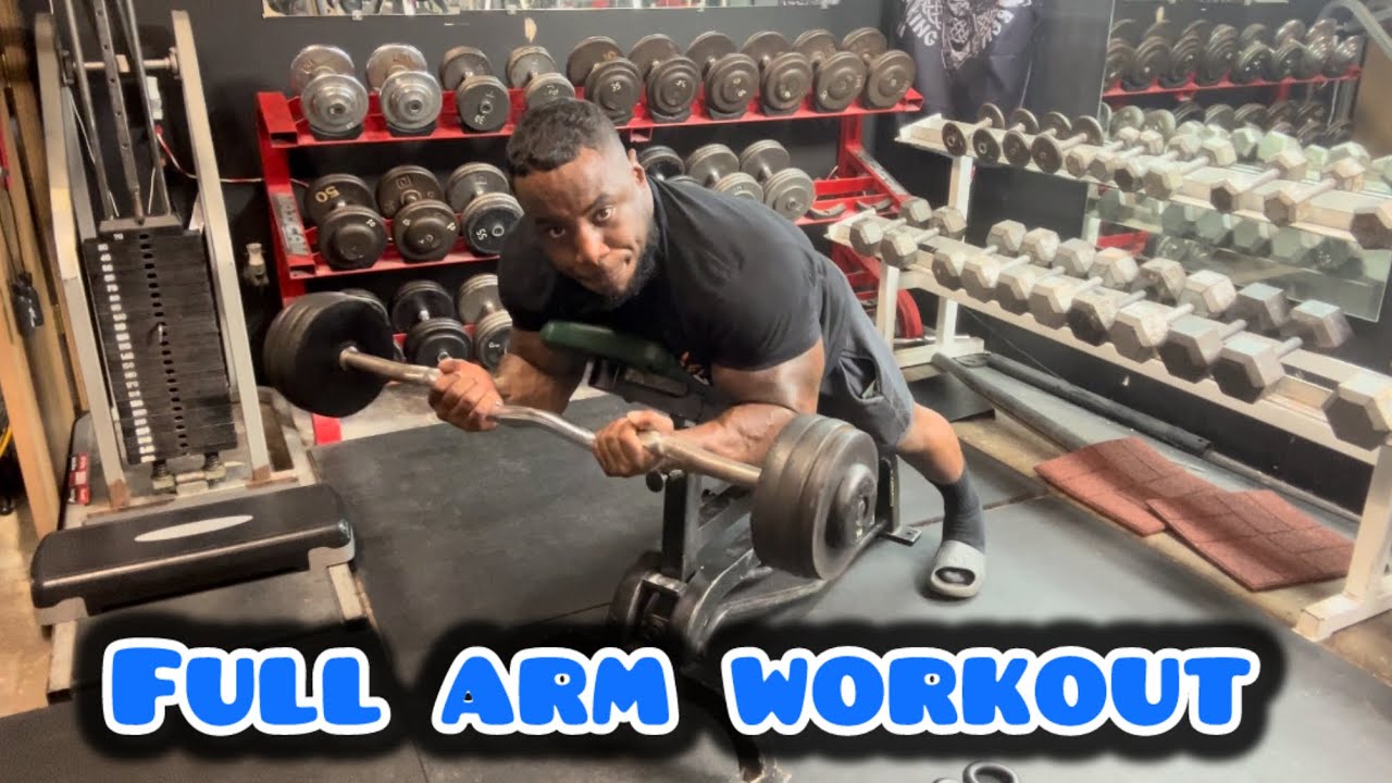 Day 19 of 30 Day Cut | Arm Training - YouTube