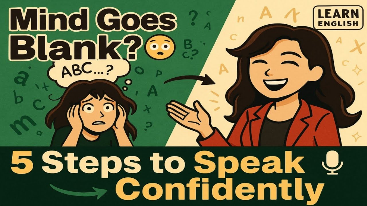 Why Your Mind Goes Blank in English 😳 | Stop Freezing & Speak Naturally ...