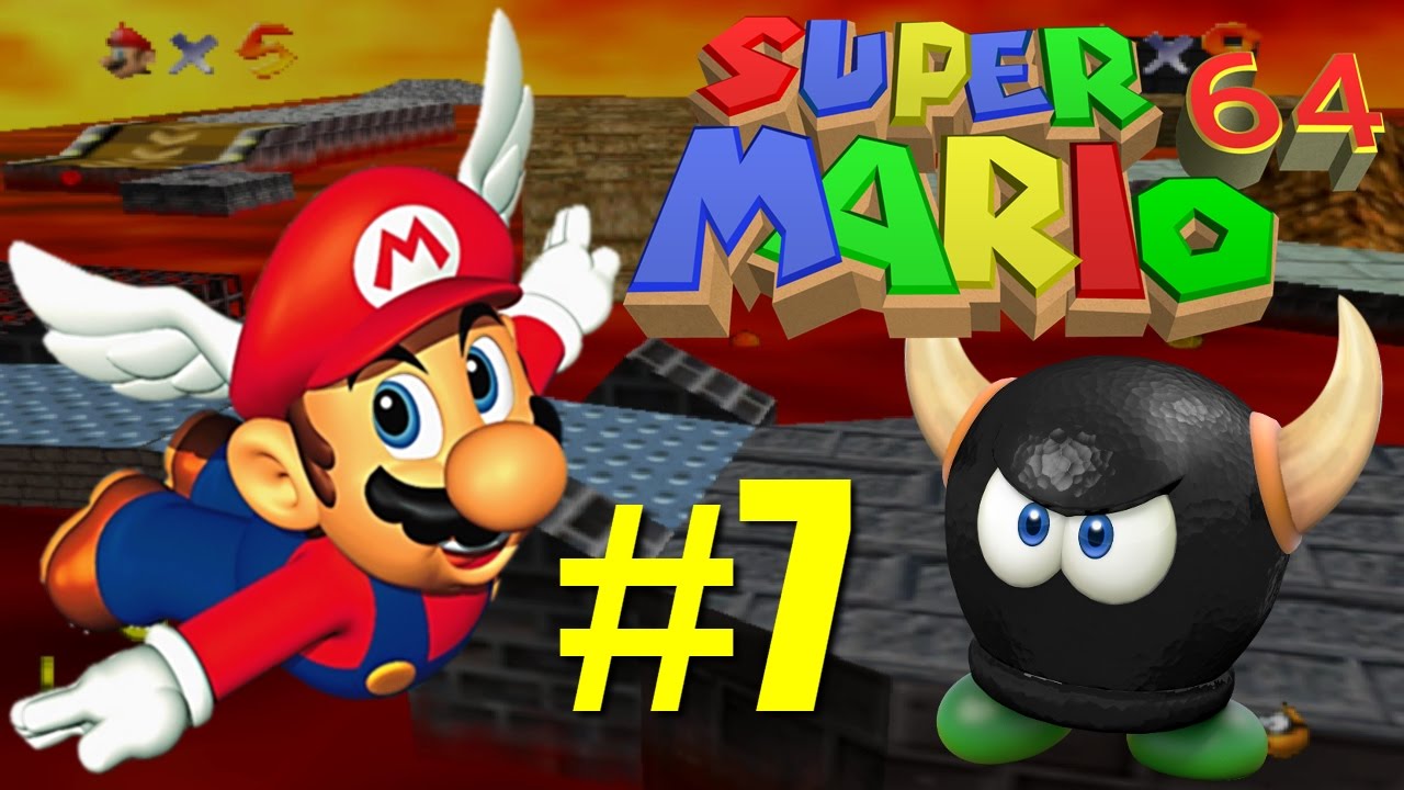 Super Mario 64 (Part 7) Playthrough - Big Bullies in Lethal Lava Land ...