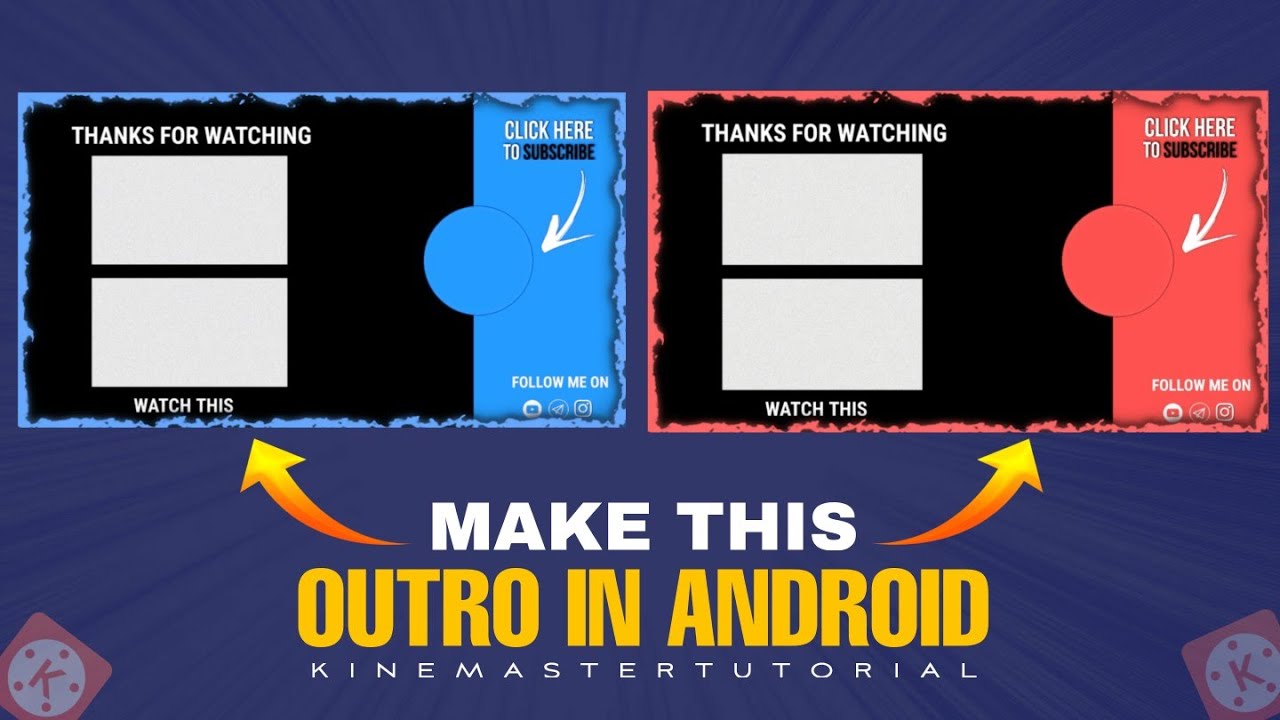 How To Make Outro For YouTube Videos (FREE & EASY) |Make Cool Animated ...
